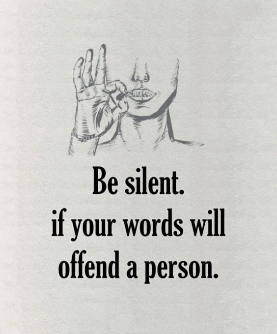 8 Situations Where You Should Stay Silent: 1. - Thread from Zafar Mirzo ...
