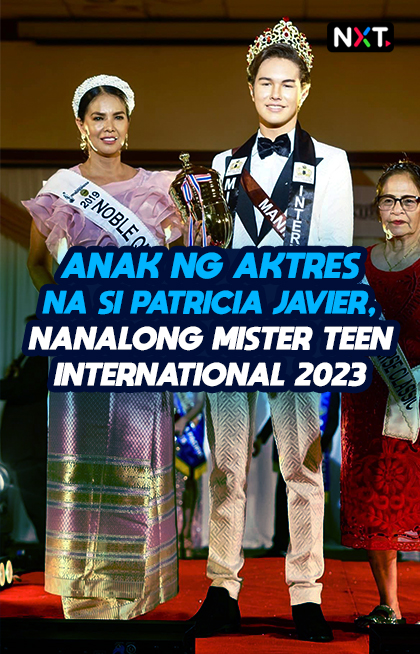 ABS-CBN News on Twitter: "Anak ng aktres na si Patricia Javier, nanalong Mister Teen ...