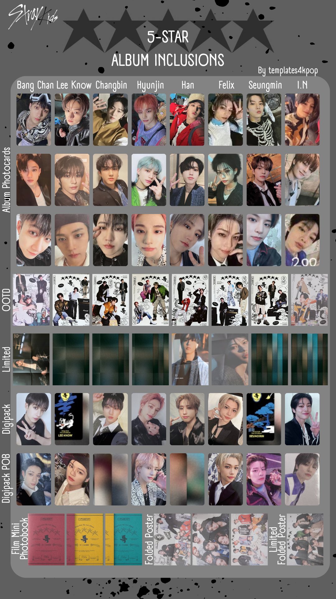 Stray Kids 3rd Album 5-Star Official Photocard Standard Ver, 42% OFF