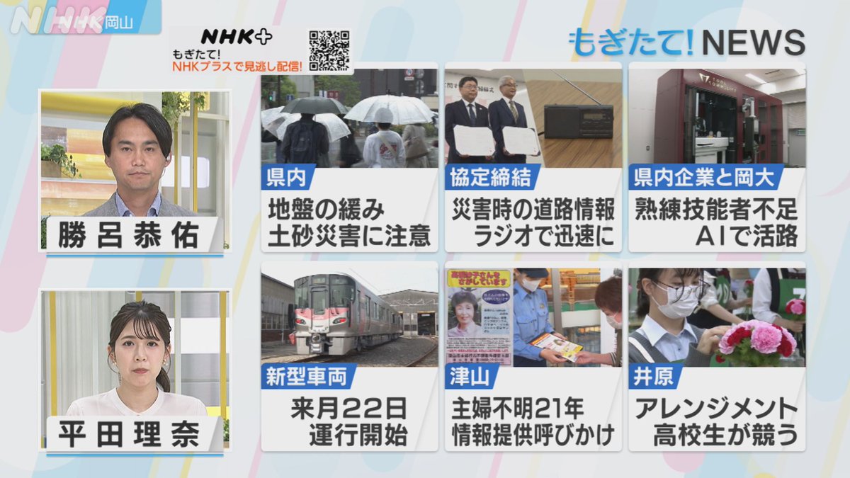 NHK岡山 on Twitter: "[#きょうの岡山] 県内企業🏭と岡大🏫がコラボ 熟練技能者の代わりをAIが？！ 🚙災害時の道路情報を迅速に🚚 国道事務所とFM局が協定 #おしえて大ちゃん ...