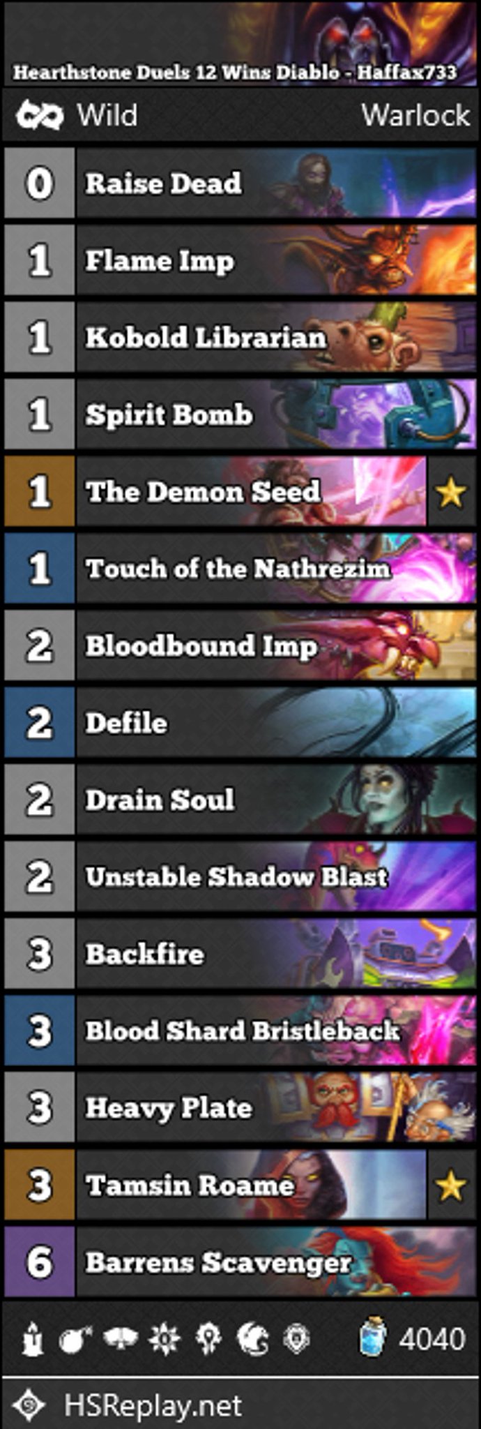 Hearthstone On Twitter [duels] Haffax733 Reached 12 Wins