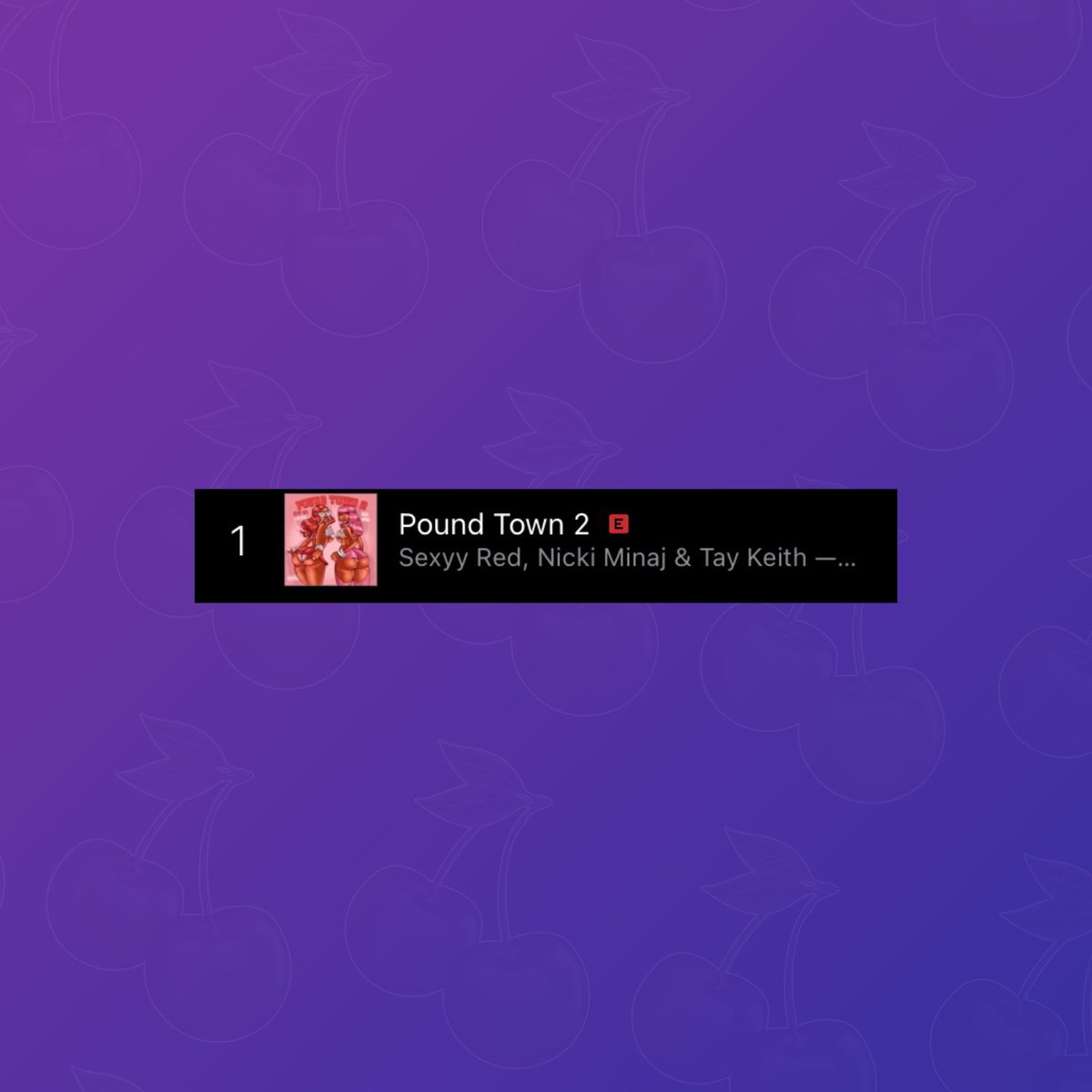 Leah 🍜🍜 on Twitter: "RT @PopBase: ‘Pound Town 2’ by Sexxy Red, Nicki Minaj & Tay Keith is now ...