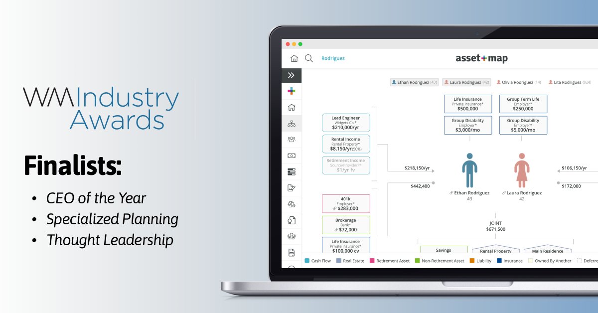 Asset-Map on Twitter: "We're thrilled and honored to be named finalists in three categories for ...