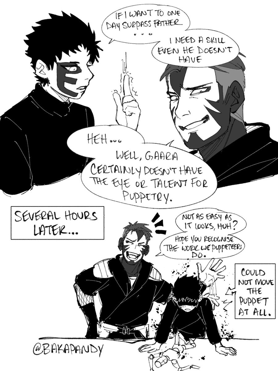 「And that's why Shinki uses Iron Sand to move his puppet」Dr. Pandy, MDの漫画