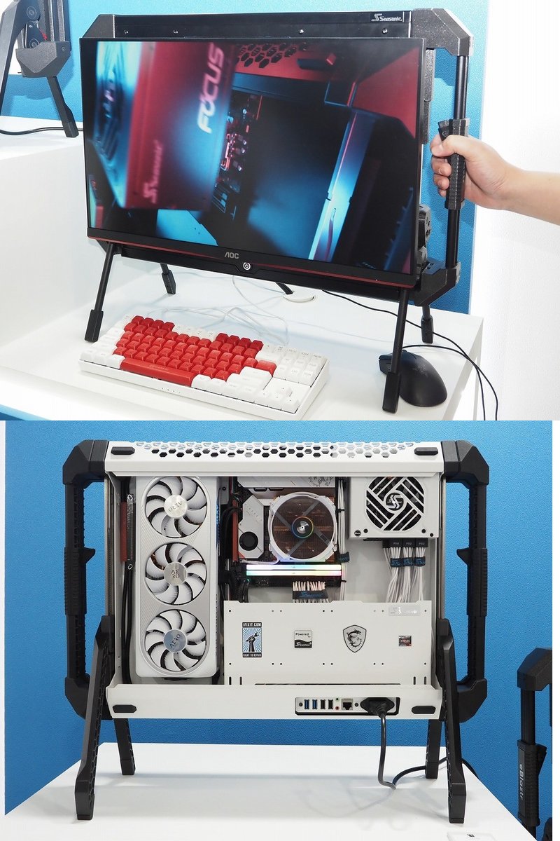 エルミタージュ秋葉原編集部 on Twitter: "COMPUTEX：ディスプレイとゲーミングPCを融合させる薄型ケース「EBLAZTR」 https://gdm.or.jp/crew ...