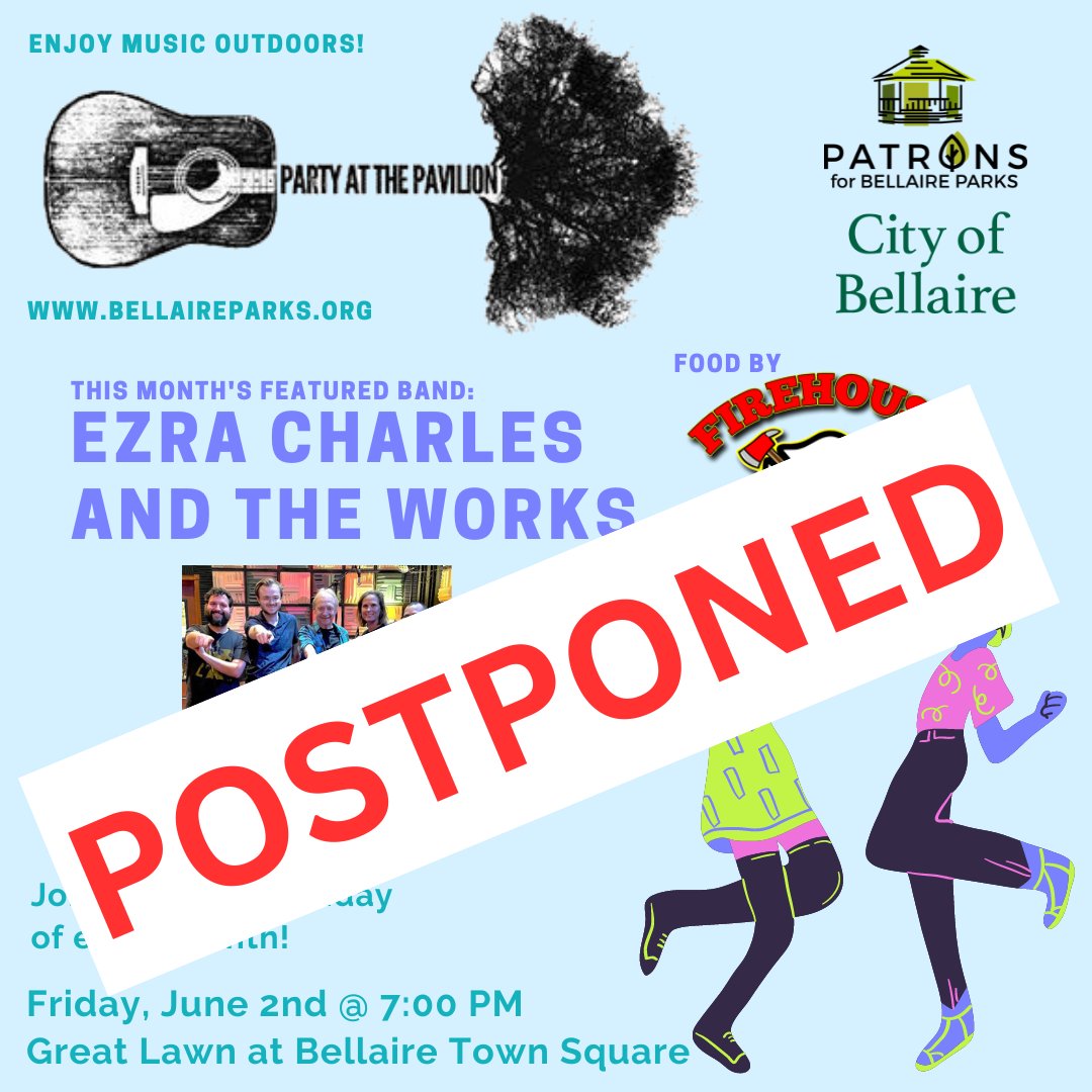 City of Bellaire on Twitter: "We are very sorry to announce that the Party at the Pavilion ...