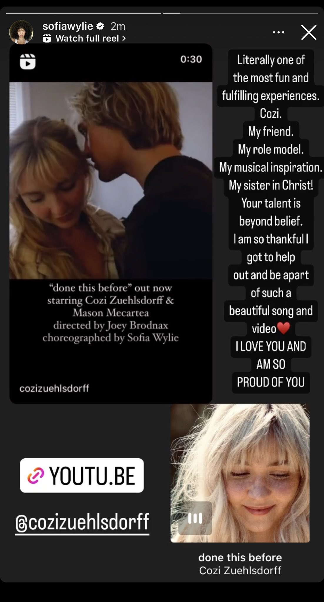 best of sofia wylie on Twitter: "Sofia Wylie via Instagram Story she choreographed the music ...