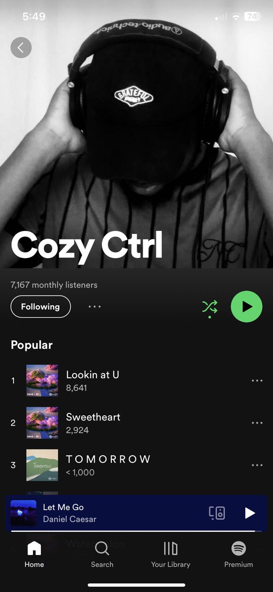 Great Teacher Orero on Twitter: "RT @cozy_ctrl: 7k monthly listeners ️ follow me on spotify ...