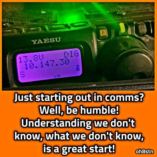 Ham Radio Basics On Twitter Great Thought From Oh8stn Hamradio