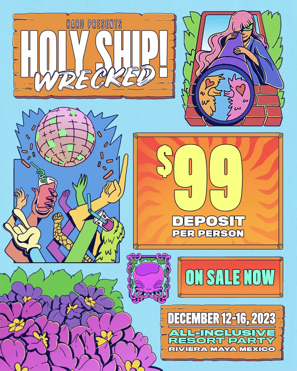 HARD Events on Twitter: "RT @HOLY_SHIP: PARADISE IS CALLIN! ☎️🌴 #HolyShipWrecked 2023 is On Sale ...