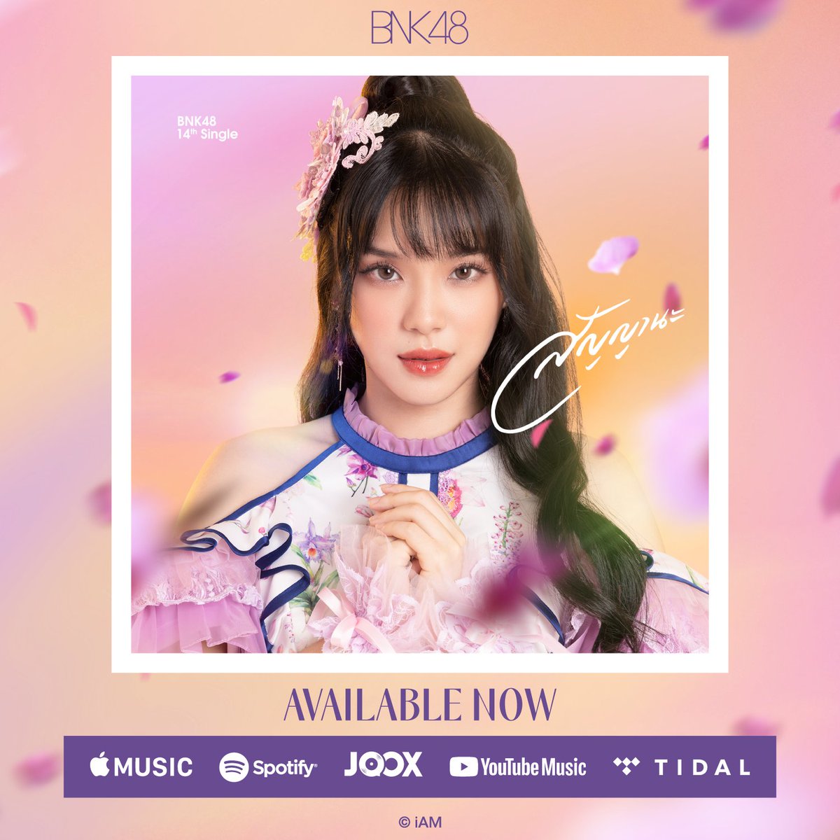 BNK48 on Twitter: "[ 💜 #BNK48สัญญานะ 🌸 ] 𝑩𝑵𝑲𝟒𝟖 𝟏𝟒𝒕𝒉 𝑺𝑰𝑵𝑮𝑳𝑬「สัญญานะ」 Now ...