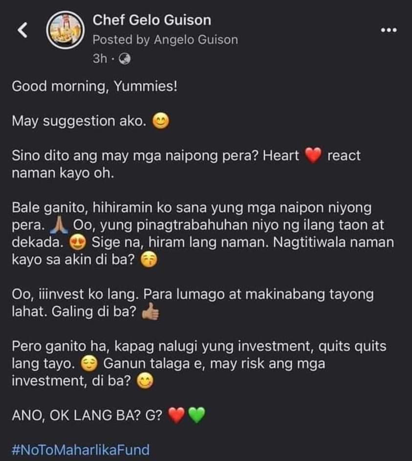 Manuel Laserna Jr. on Twitter: "Ctto"