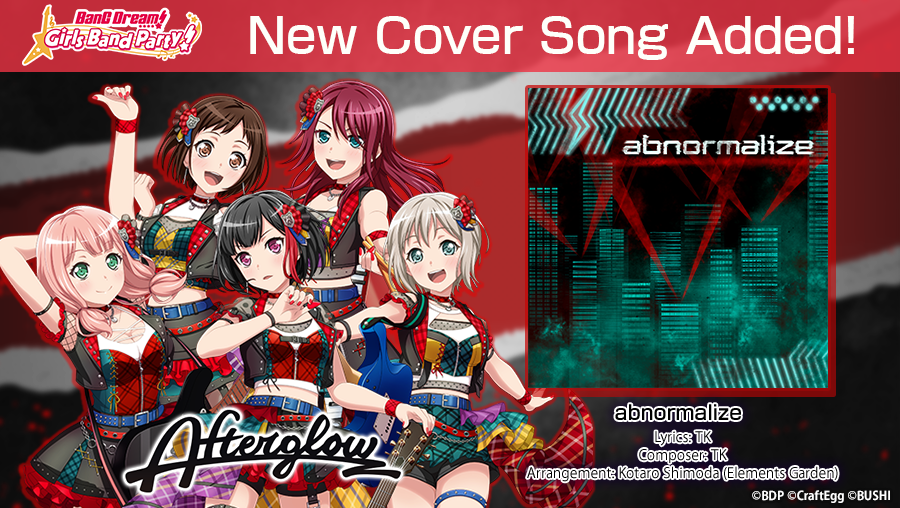 BanG Dream! GBP on Twitter: "New cover song by Afterglow, "abnormalize" has been added as part ...