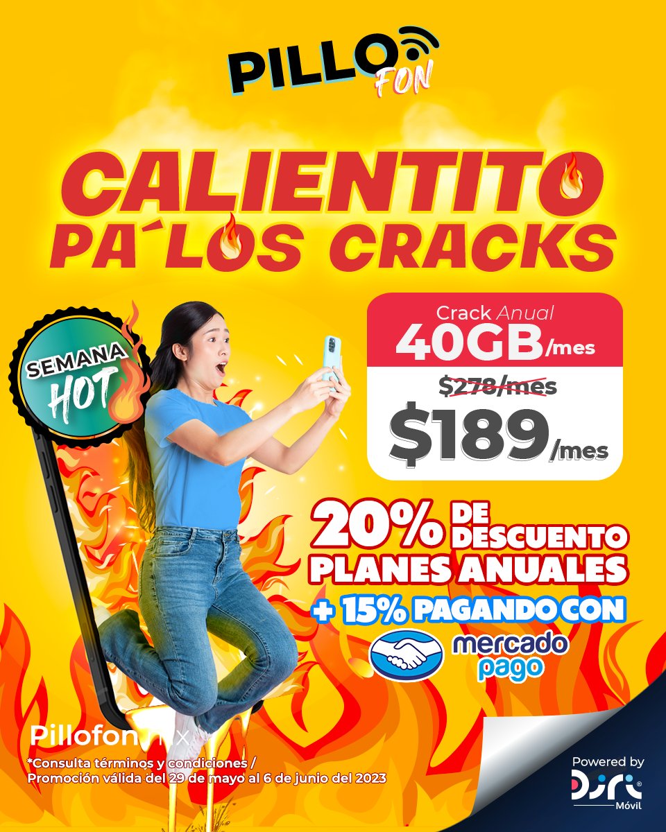 PilloFon on Twitter: "No dejes pasar la oportunidad de unirte a PilloFon. ¡Activa tu plan anual ...