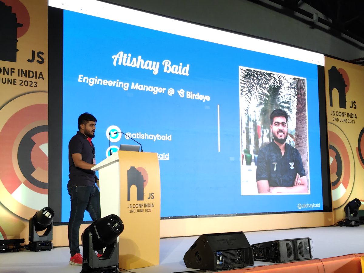 JSConf India on Twitter: "RT @atishaybaid: It was a wonderful experience to speak at @jsconf ...