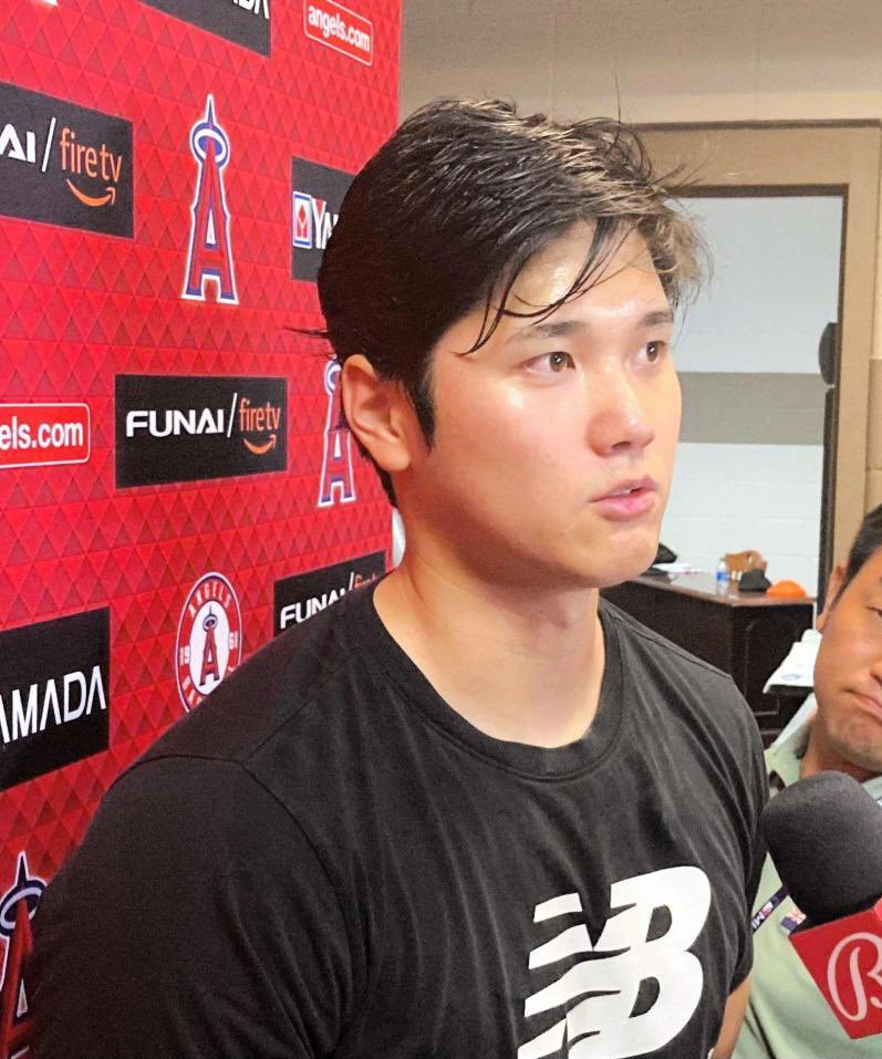 大谷翔平 ¹⁷ ⚾️Ohtani Shohei ¹⁷ on Twitter: "6/2 Shohei Ohtani post game interview 💦 https://t.co ...