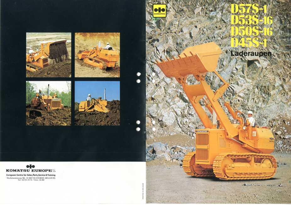 建設機械化ライブラリー on Twitter: "KOMATSU D57S-1/D53S-16/D50S-16/D45S-1 Laderaupen｜建設機械化ライブラリー @CM_BLib # ...