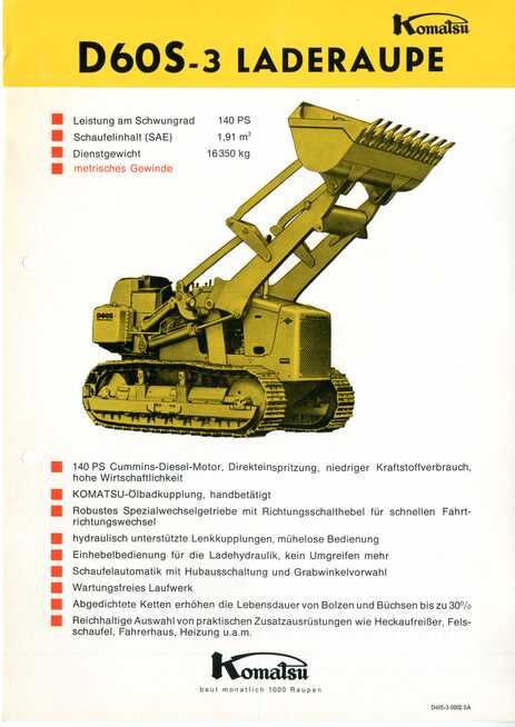 建設機械化ライブラリー on Twitter: "KOMATSU D60S-3 LADERAUPE｜建設機械化ライブラリー @CM_BLib #note https://note.com/cm ...