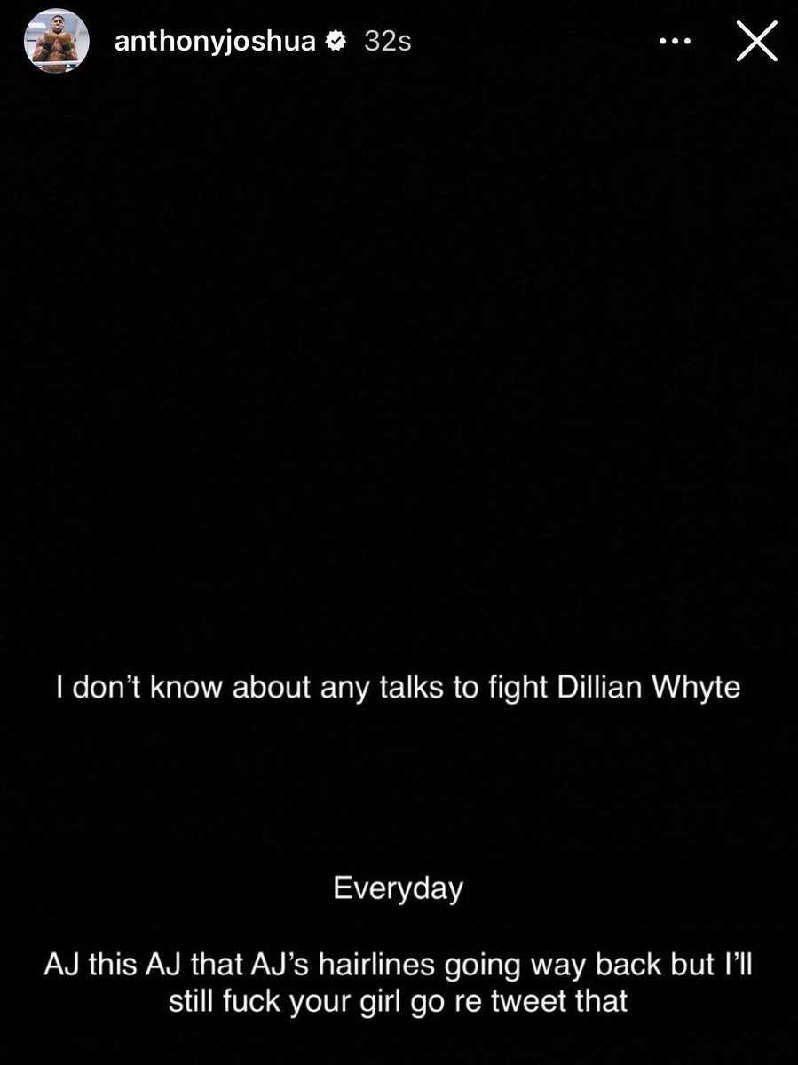 Dillian Whyte on Twitter: "How’s about you stop being a bitch and let’s make the fight you ...