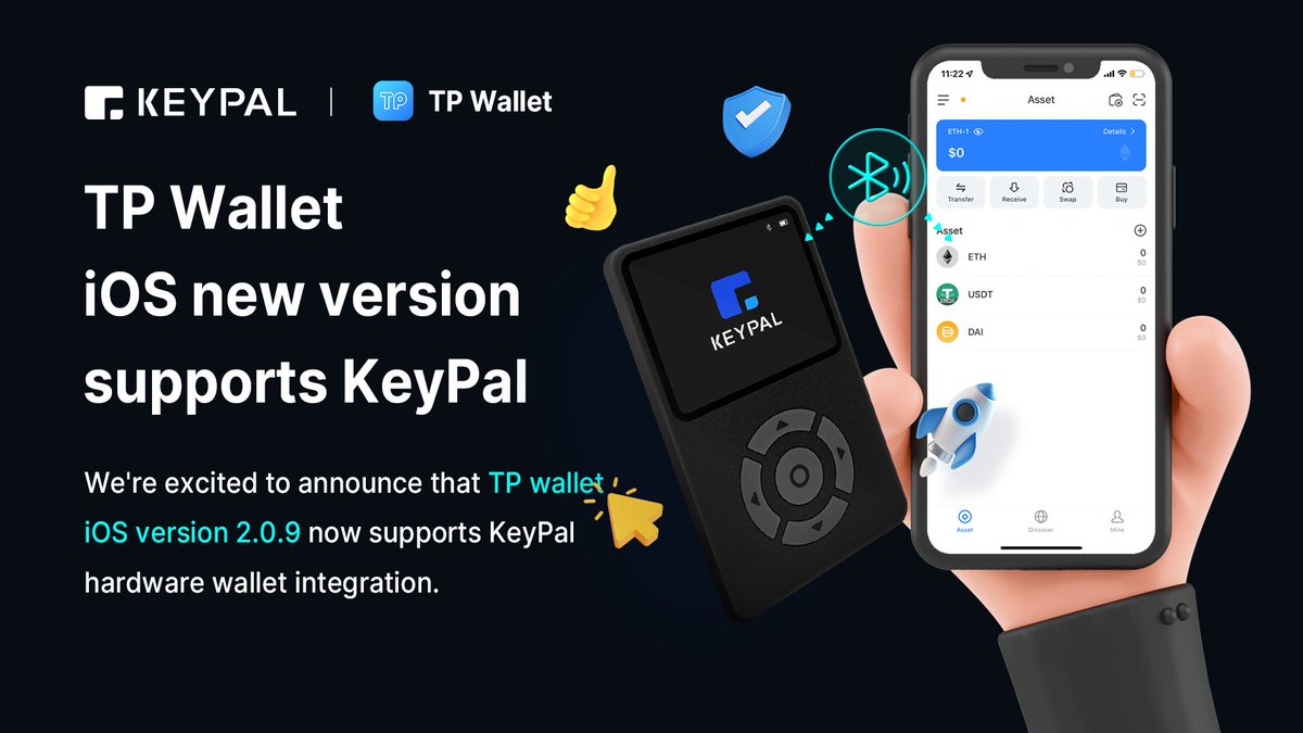 KeyPal Hardware Wallet on Twitter: "We're excited to announce that #TP wallet #iOS version 2.0.9 ...