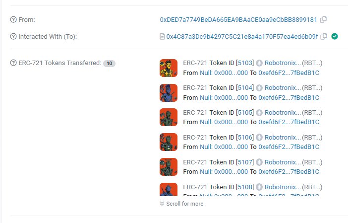 ROBOTRONIX BRC-721E🤖 FREEMINT on Twitter: "Max Mint Airdrop For Everyone Max Mint = Max 10x ...