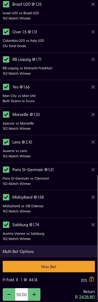 Wyclef Presley on Twitter: "Happy Saturday Betcoza Gang 40 Odds... Booking Code: P7G3R Register ...