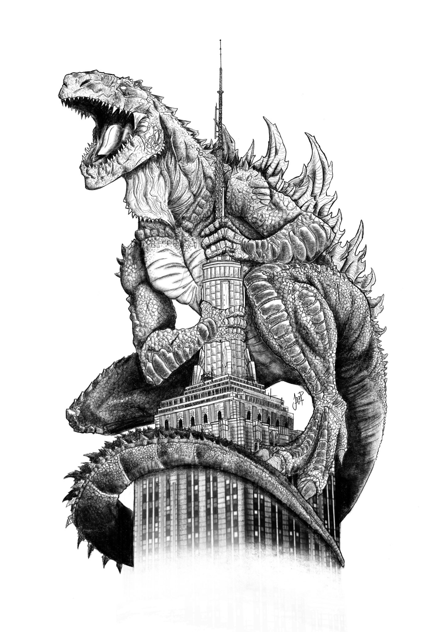Godzilla Drawing