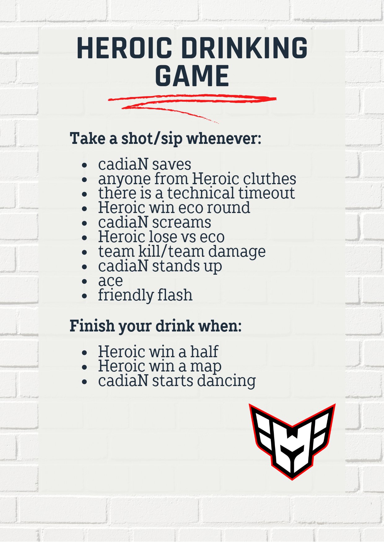 zdunkaa ･ﾟ: * ･ﾟ:* on Twitter: "the time has come and i present you the rules for today's Heroic ...