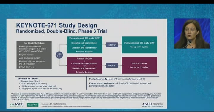 Dr Amol Akhade on Twitter: "Keynote 671 . Neo adjuvant Pembrolizumab for NSCLC. 0.58 HR for EFS ...