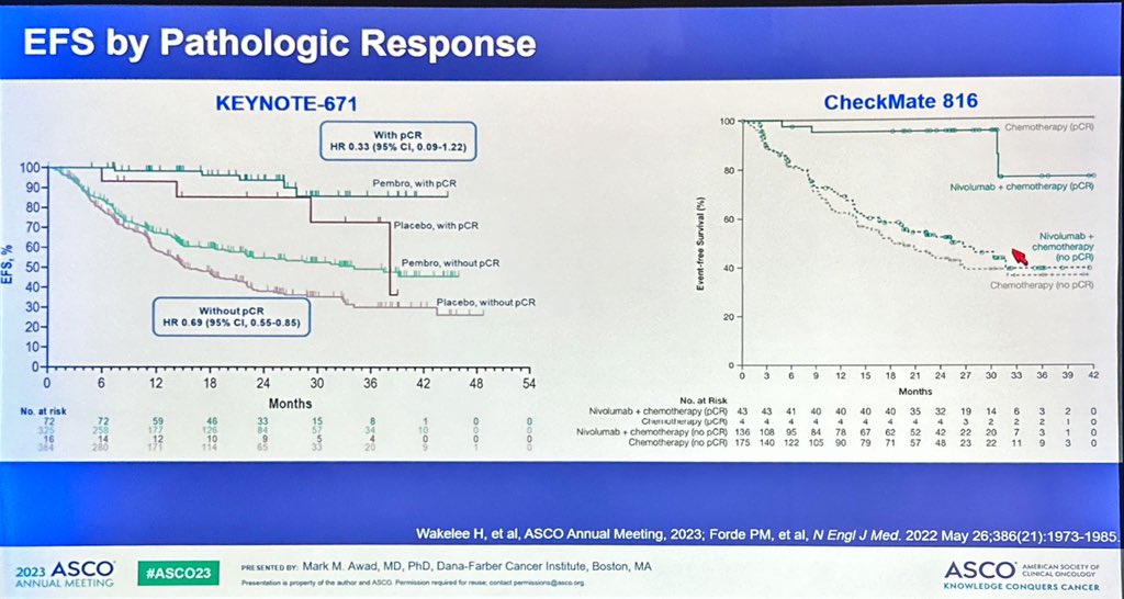 Stephen V Liu, MD on Twitter: "Great discussion of KEYNOTE 671 by Dr. @DrMarkAwad at #ASCO23 ...
