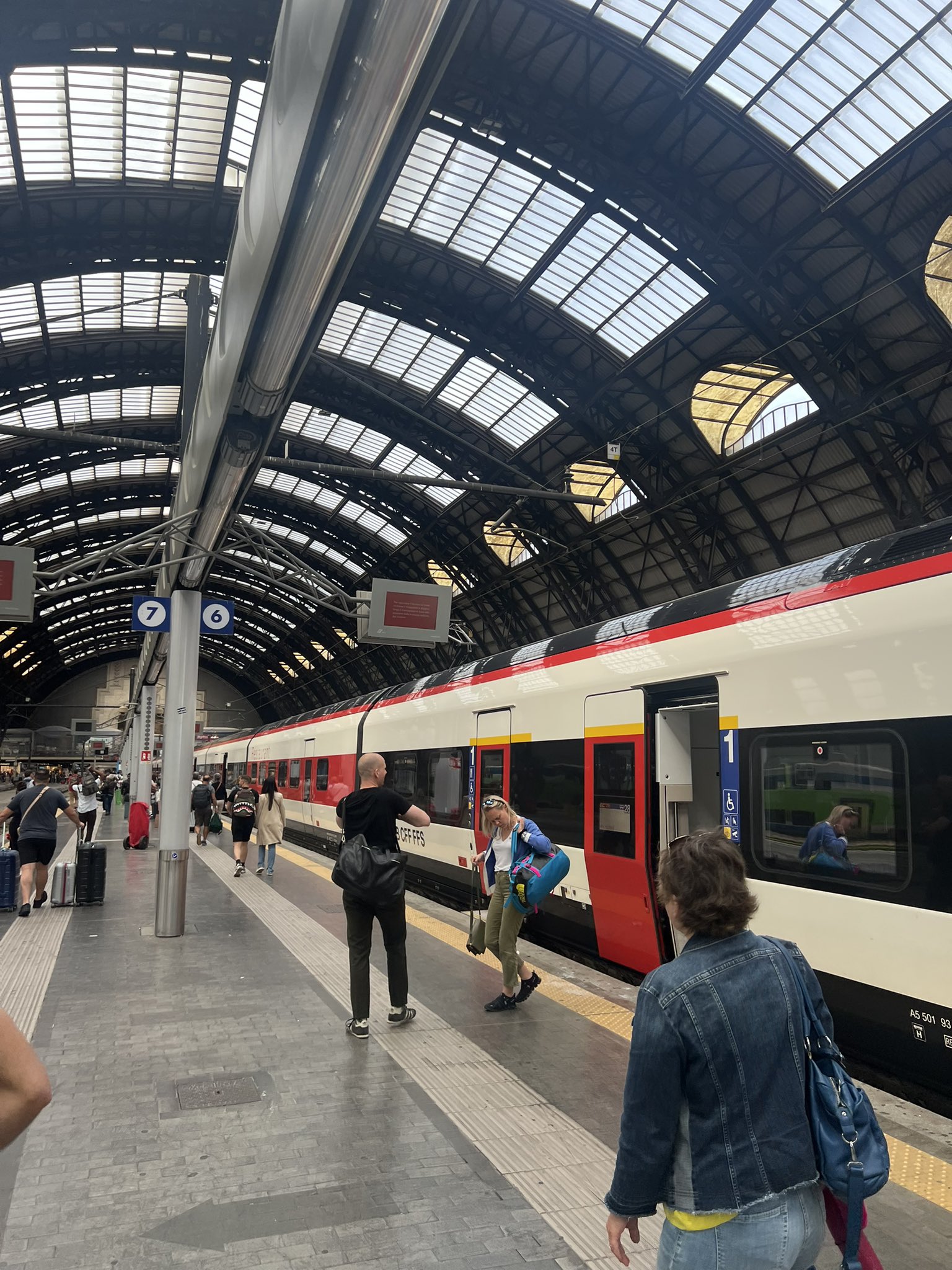 Modern Train Station Platform