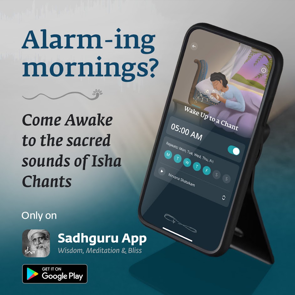 Isha Foundation on Twitter: "Say goodbye to jarring alarm sounds and wake up to something truly ...