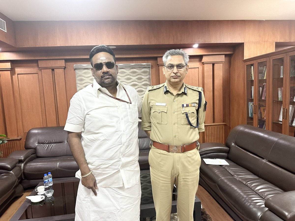 Dr RG Anand on Twitter: "Called on the Commissioner of Police Chennai, Shri. Shankar Jiwal IPS ...