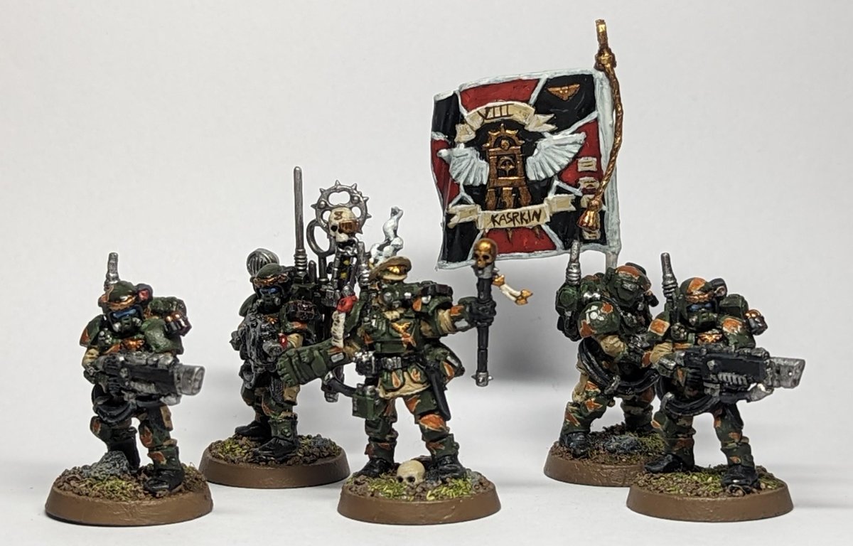 Warhammer 40K on Twitter: "Kasrkin Command Squad - 001"