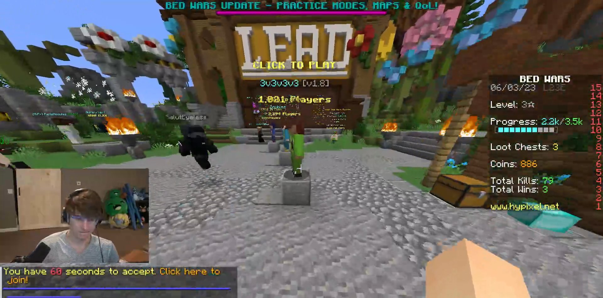 No 🎗 on Twitter: "THE SERVER FAILED AND THEY'RE ALL ON HYPIXEL this event could not be more ...