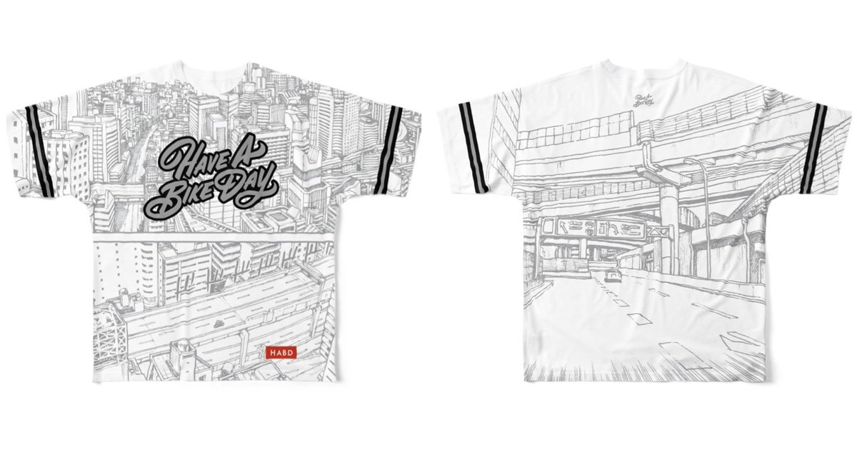HAVE A BIKE DAY.🙂 on Twitter: "🔥【NEW‼︎】🔥 SUZURIの『Tシャツ全品1,000円オフセール』に合わせて新作HABDフルグラフィックTシャツ発売開始‼️ ...