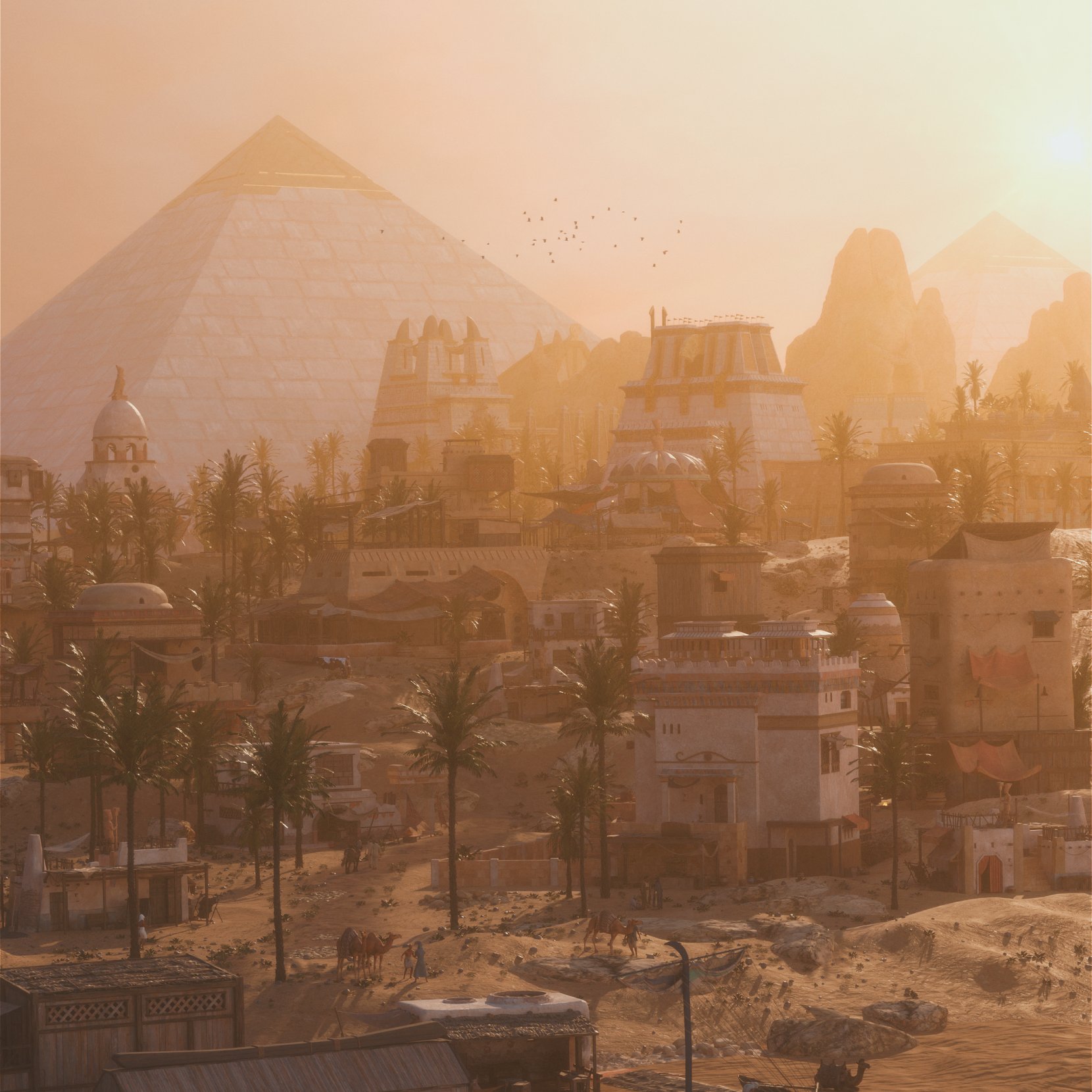 KitBash3D on Twitter: "A hazy sunrise along the banks of the Nile, where ancient wonders and a ...