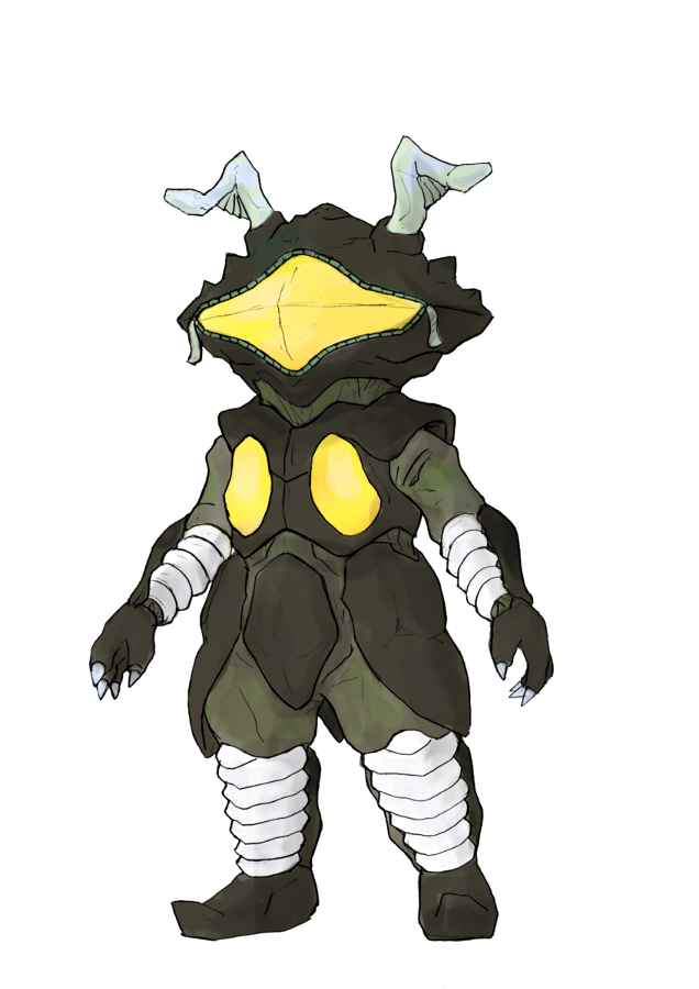 「ゼットンがトレンドに入っていたので気が付いたけど、オリジナルの合成怪獣を描くと何」|MARのイラスト