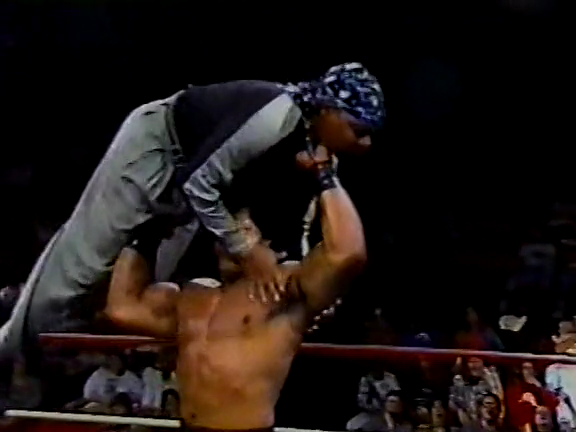 OldWrestling91 on Twitter: "One Man Gang throttles Ranger Ross afterwards. This brings out Ron ...