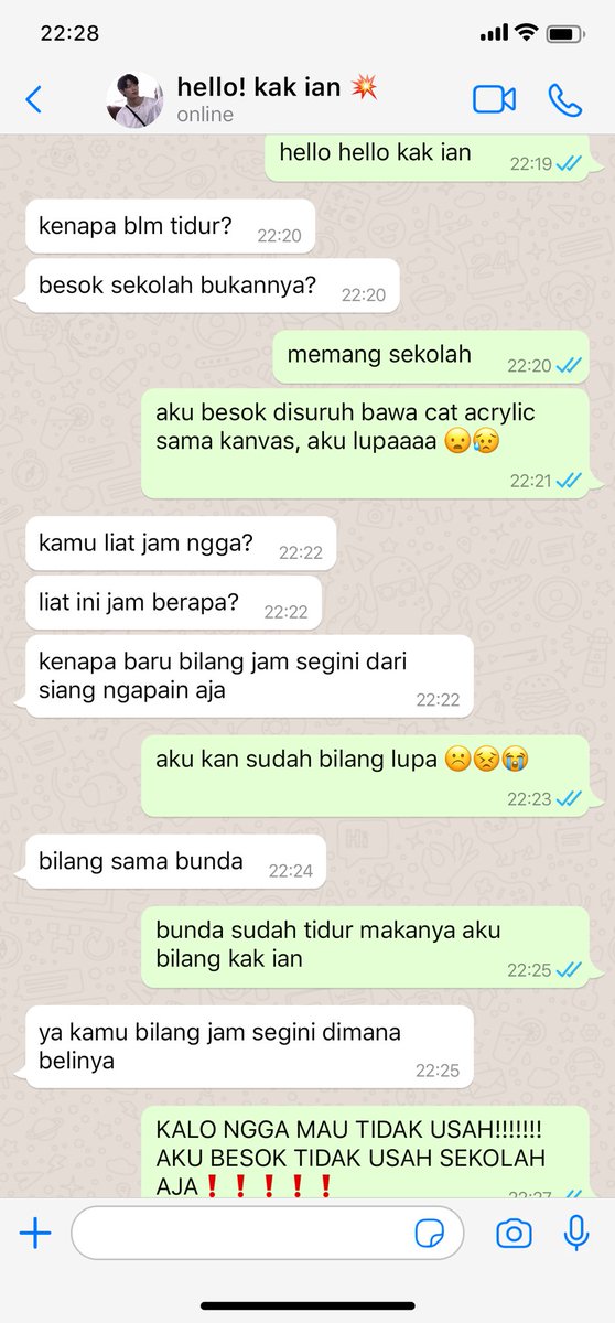 cia on Twitter: "anaknya ngadu kak ayis"