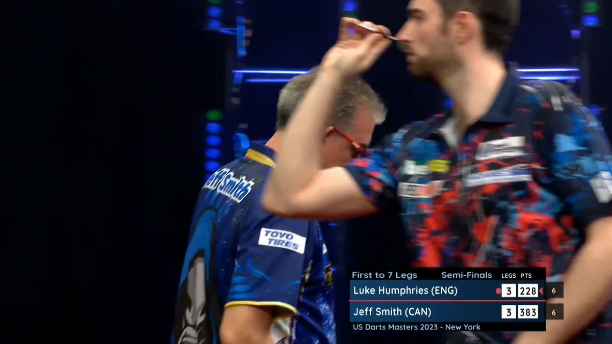 PDC Darts on Twitter: "LUKE LEADS! Even with the shoulder pain, Luke Humphries finds himself ...