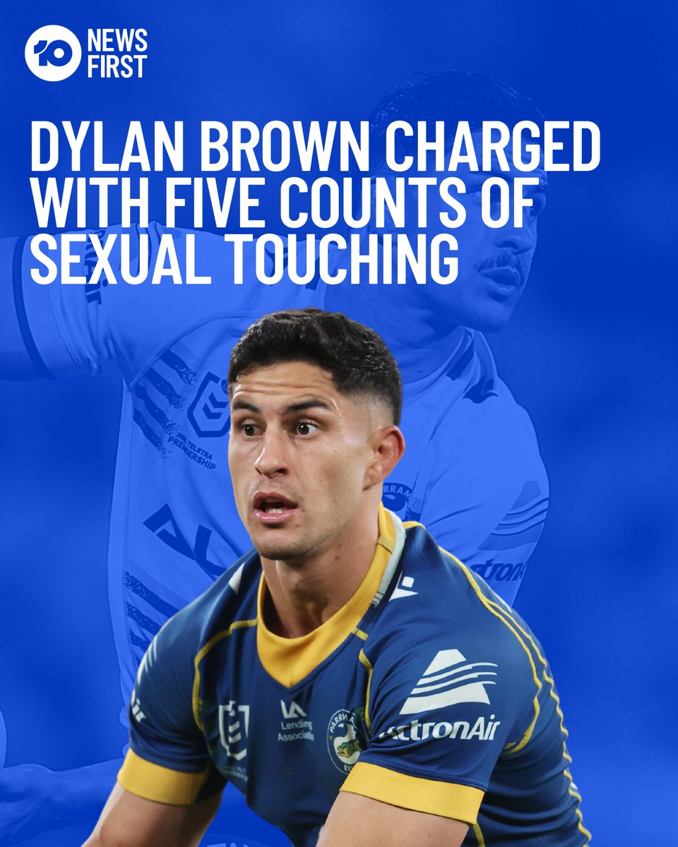 10 News First on Twitter: "Parramatta Eels player Dylan Brown has been charged with five counts ...