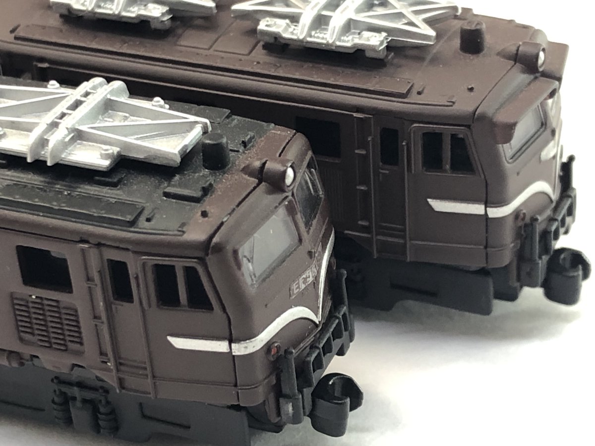 鉄道模型 すけるとん on Twitter: "#Bトレ ・EF58 茶色 2両セットです。 製造時期によって様々な形態がある #EF58、31号機まではEF15などのような箱型デッキ付きの ...