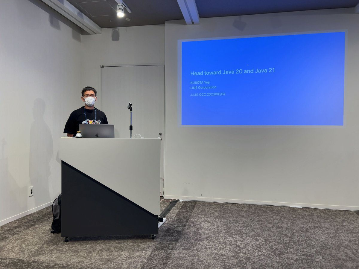 Shoco Sato on Twitter: "#jjug_ccc Kubota( @sugarlife )さんのセッション「Head toward Java 20 and Java 21 ...