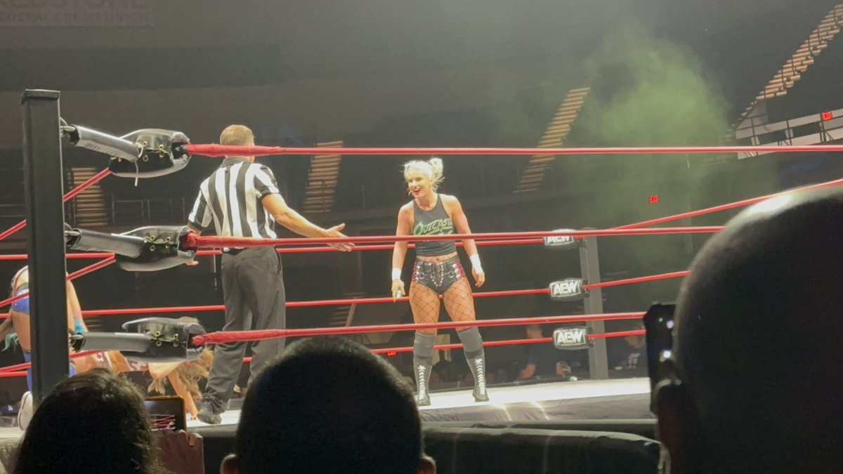 Leah. on Twitter: "Anna Jay vs Skye Blue vs Britt Baker vs Toni Storm (AEW Women’s Title) # ...