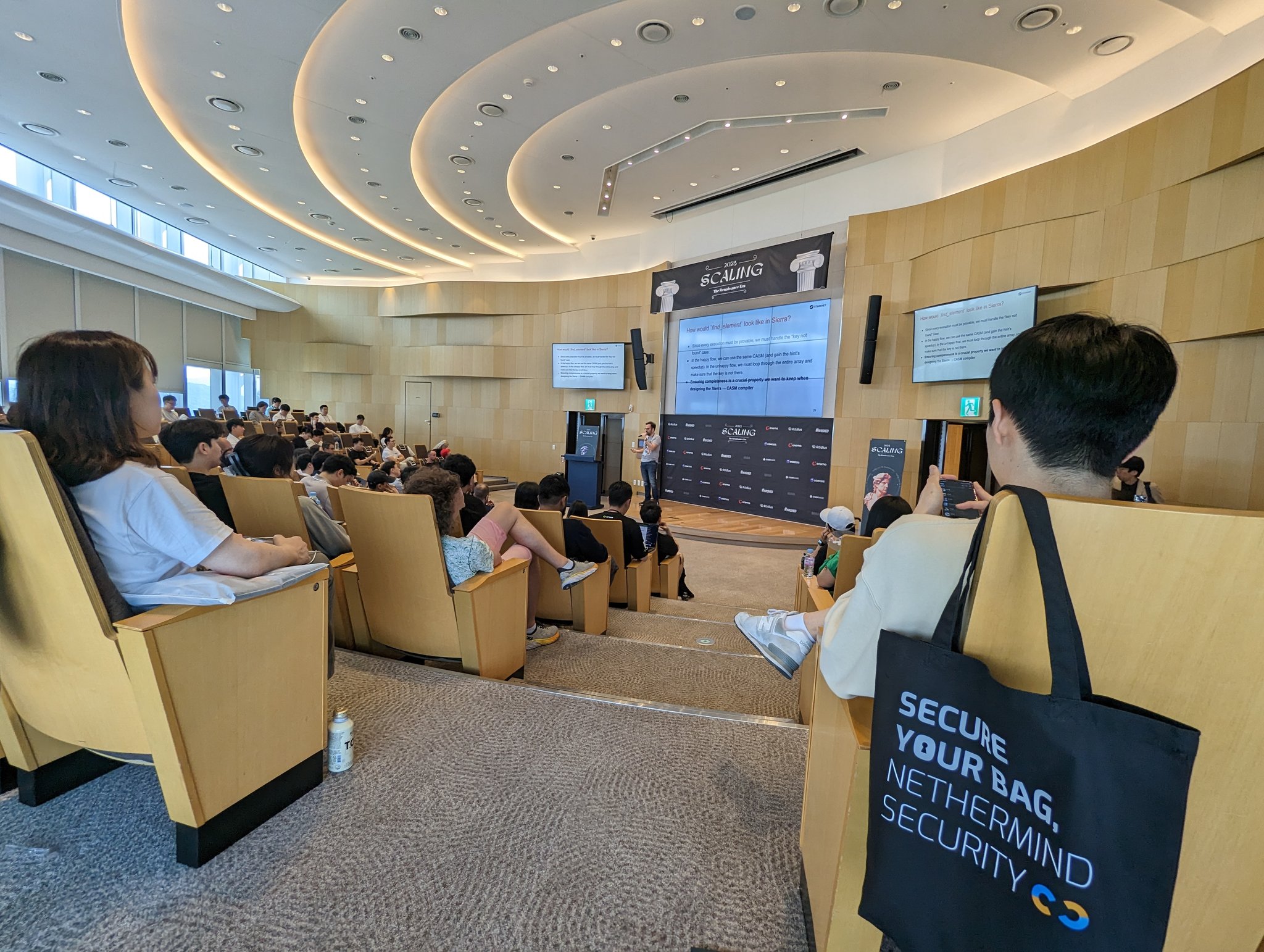 Antonio Sabado | Nethermind | @ EthSeoul on Twitter: "@Starknet presenting Sierra at the Scaling ...