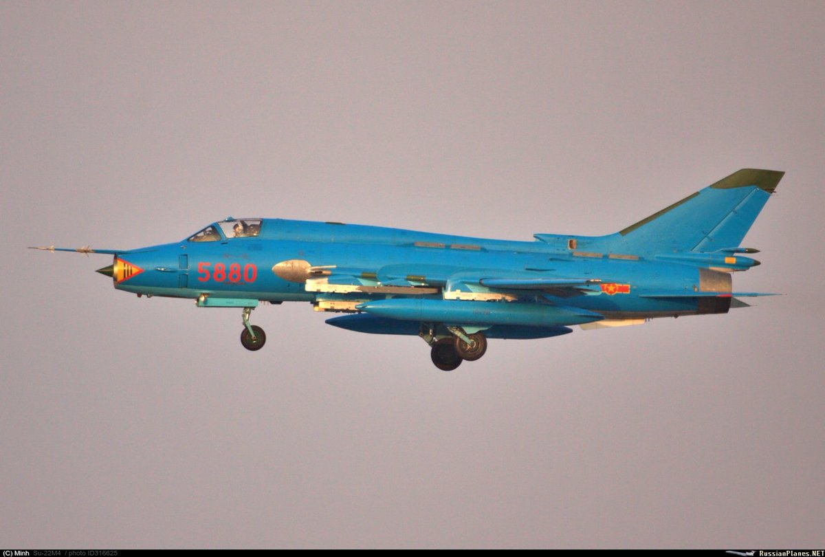 Guy Plopsky on Twitter: "A Vietnam People's Air Force (VPAF) Su-22M4. Besides the VPAF, only ...