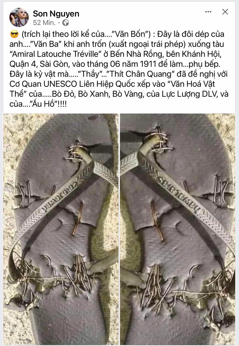 Việt Phi Trung on Twitter: "ĐÔI DÉP BÁC HÙ ... !!! Anh đi dôi dép bác hù Đạp nhầm cứt chó ... u ...