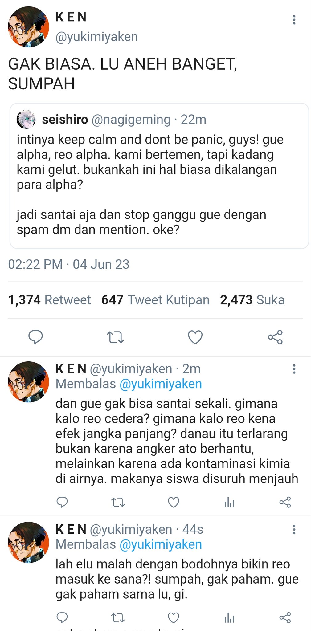 kiten | au reonagi on Twitter: "14. Kekecewaan https://t.co/UAx8o6pddU" / Twitter