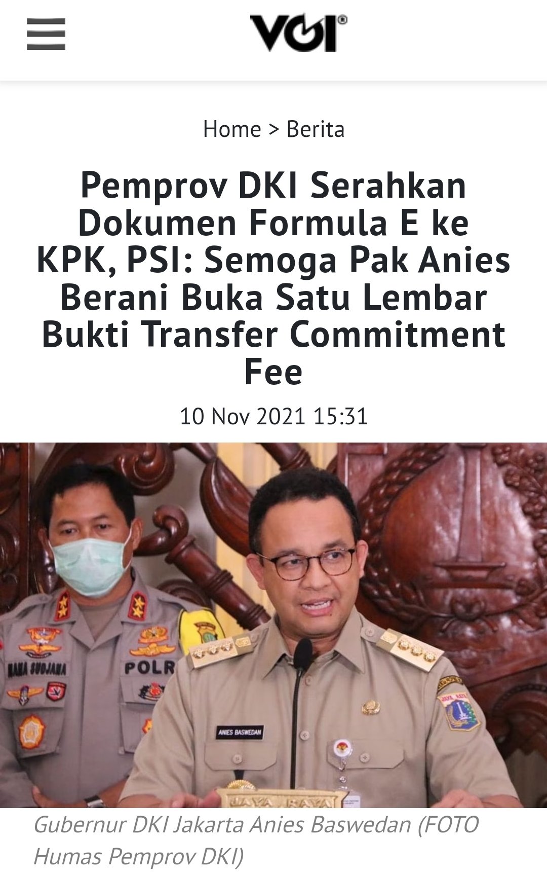 RUDI VALINKA on Twitter: "Jakpro sebenarnya sudah baik kepada anies untuk tidak mengundang resmi ...